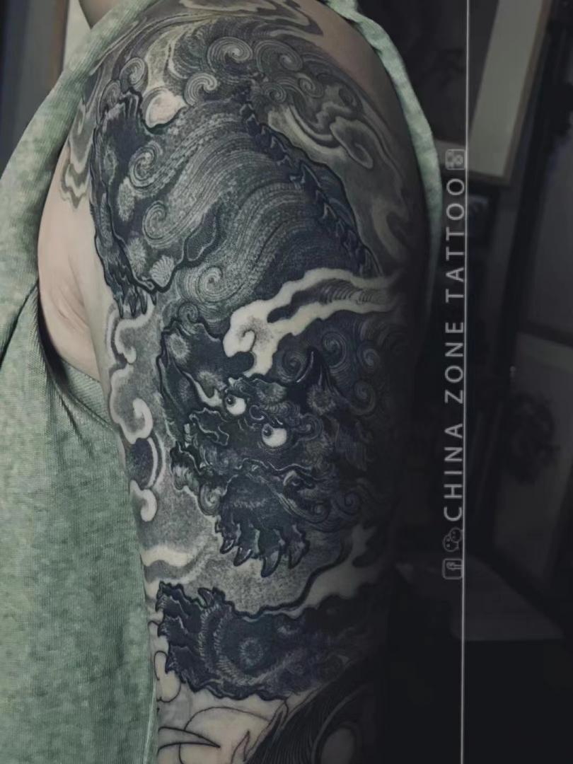 Chinese Wave Tattoo
